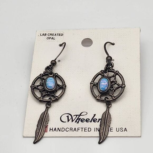 Wheeler | Jewelry | Nwt Wheeler Labcreated Opal Gunmetal Dangling Dream ...
